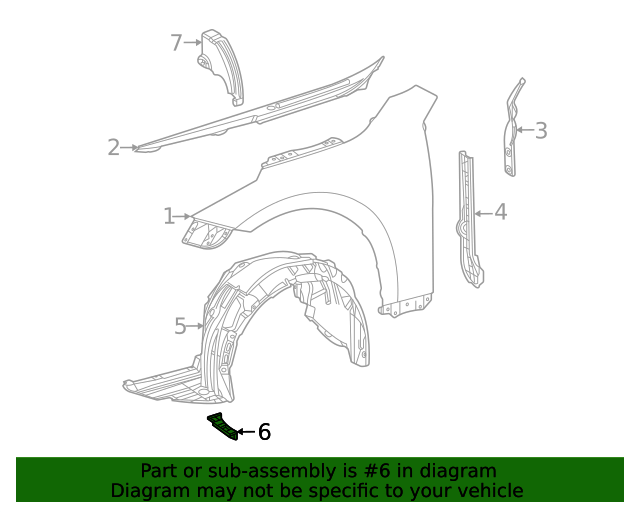 53853-62030 - Wheel Arch Molding - 2021-2022 Toyota Mirai | OEM Genuine ...