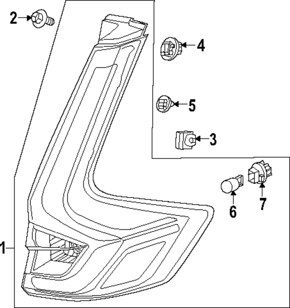 90650-3A0-A11 - Tail Lamp Grommet 2023-2025 Honda CR-V | Honda Parts Online