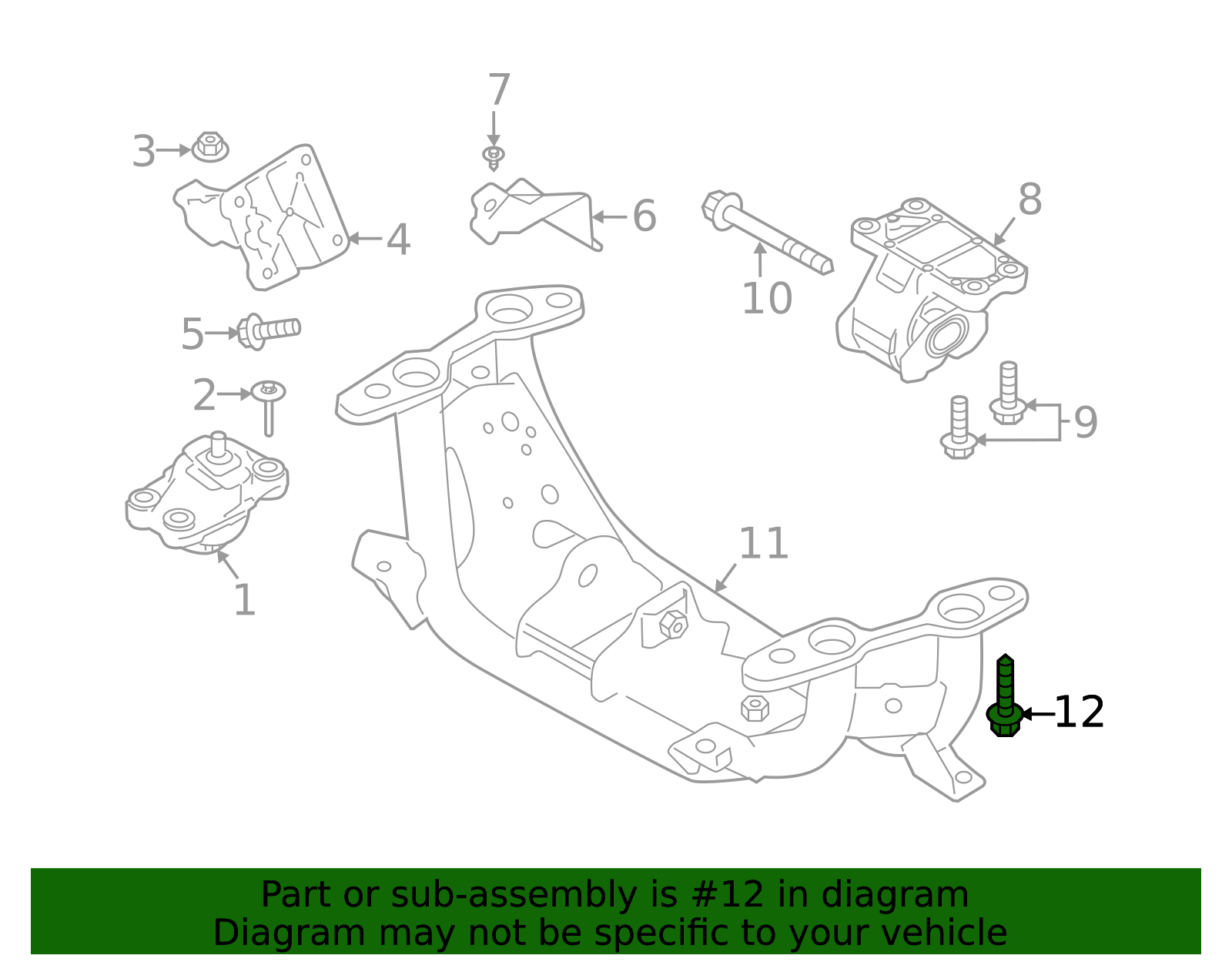 LR140065 - Transmission Crossmember Bolt 2022-2023 Land Rover ...