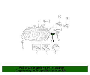 2001-2014 Toyota Signal Lamp Bulb 99132-21210-75 | Toyota Parts Center