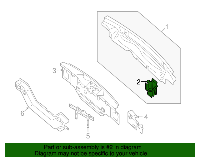 8R0-813-546-A - Rear Body Panel Bracket 2009-2017 Audi ...