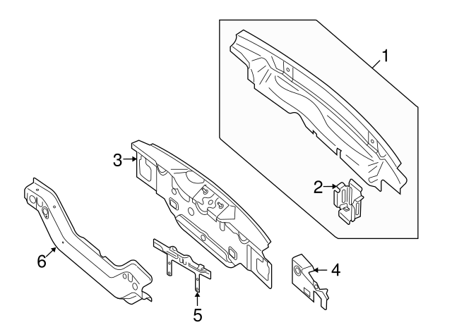 2009-2017 Audi Rear Body Reinforcement 8R0-813-253 | AutoNationParts.com