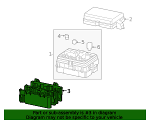 2019-2023 GM Engine Wiring Harness Fuse Block Bracket 84515470 ...