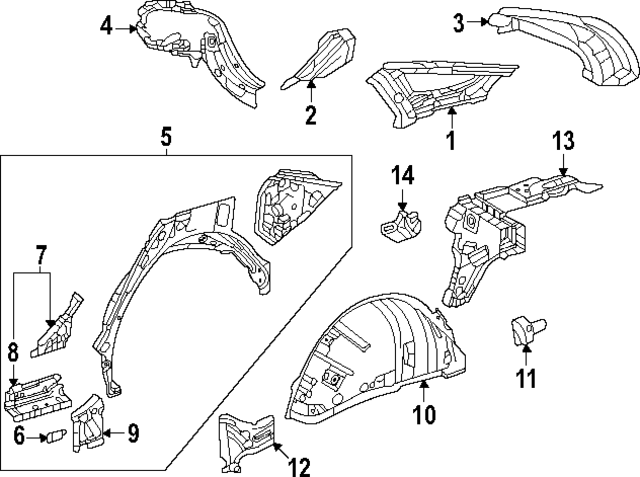 61613-30050 - Body D-Pillar 2023-2024 Toyota Crown | Longo Toyota Parts