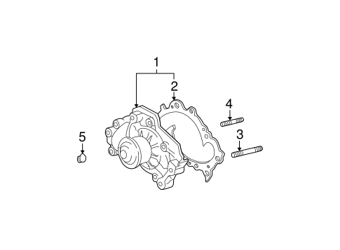 Water Pump for 2005 Toyota Highlander | Toyota Parts Center