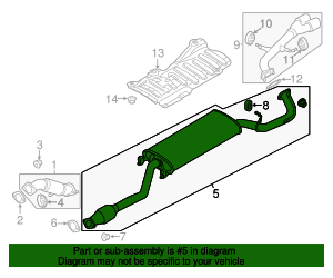 28600-4Z300 - Catalytic Converter 2013-2016 Hyundai Santa Fe Sport ...