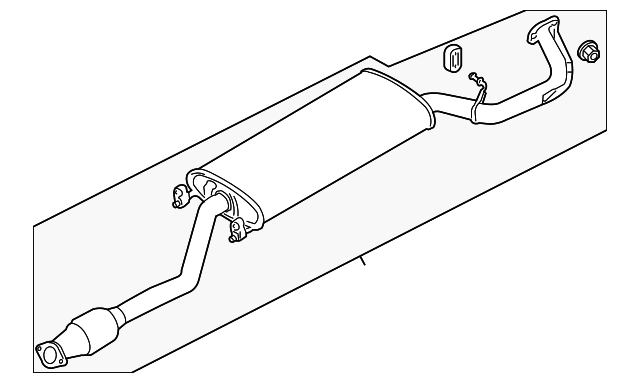 2013-2016 Hyundai Santa Fe Sport Catalytic Converter 28600-4Z300 ...