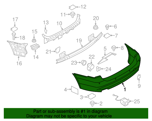 Genuine BMW 51-12-7-202-708 | Bumper Cover | FREE Shipping on Most ...