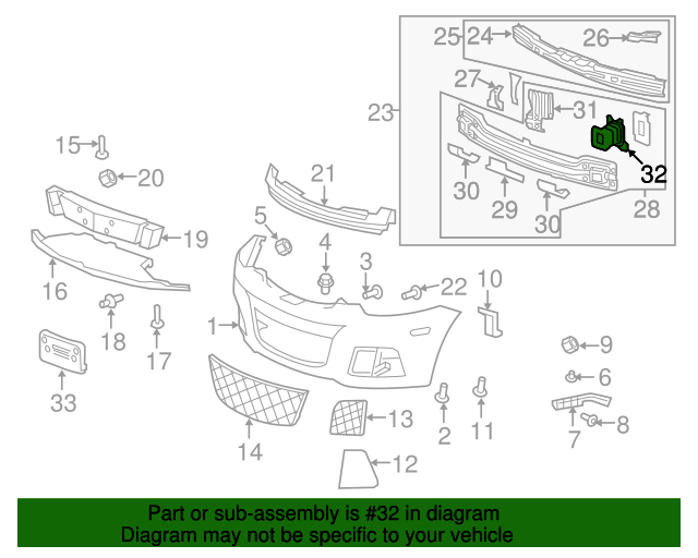 96848585 - OEM GM Center Bracket | GMPartsCenter.net | GM Parts Center