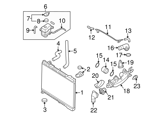 25451-4D100 - Reservoir Hose 2006-2010 Kia Sedona | Kia.Parts Store