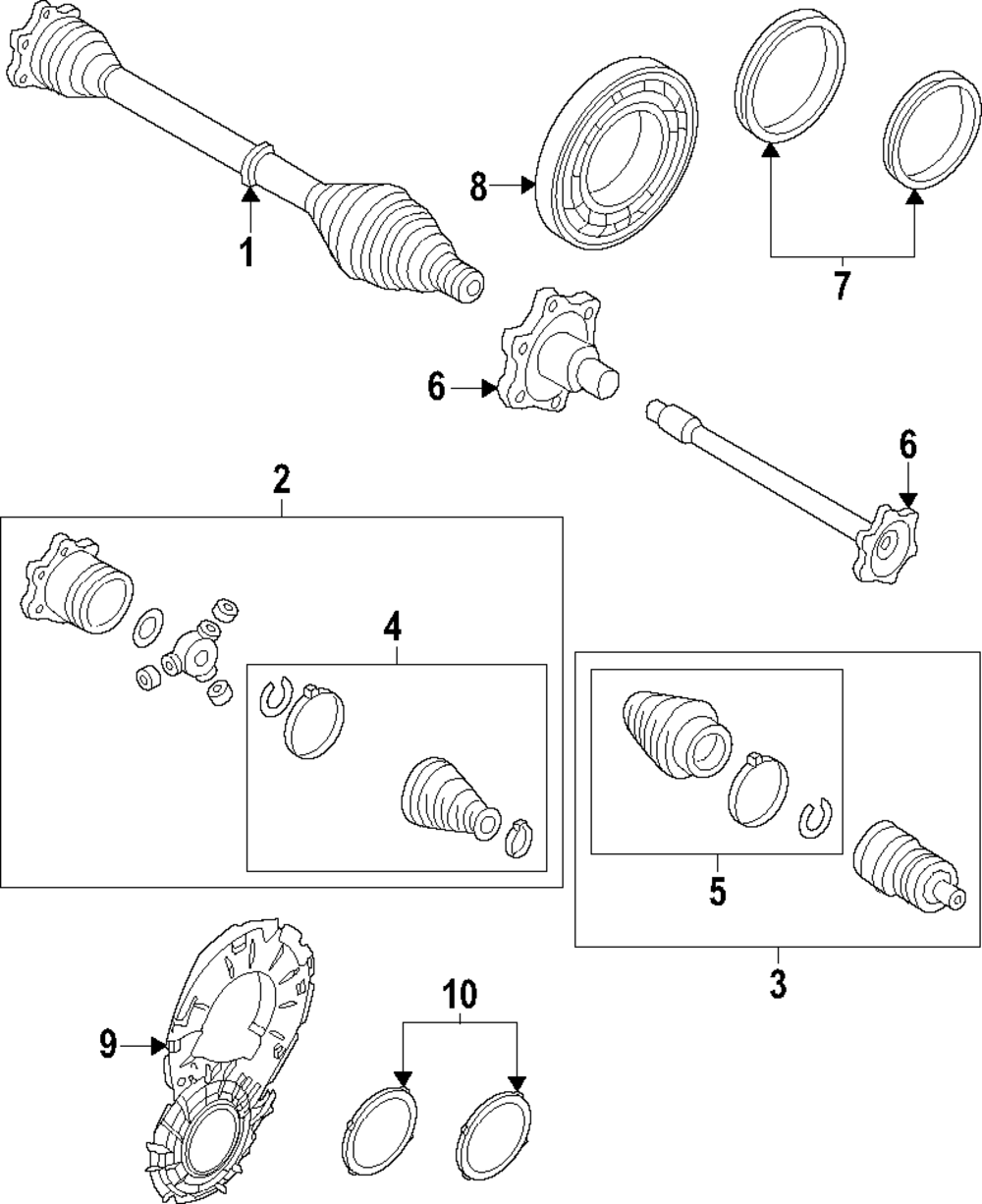 2017-2024 Audi Output Shaft Bearing 0B4-409-294-D | AutoNationParts.com