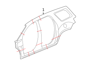 2018-2023 Chevrolet Traverse Uniside Panel 84689018 GM | GMPartsDirect.com