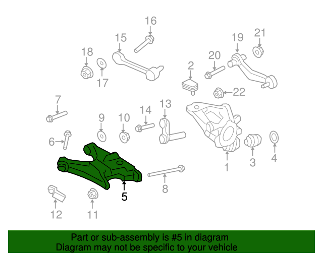 33326770952 - 2007-2019 BMW Lower Control Arm (33-32-6-770-952) | BMW ...