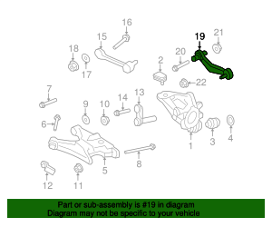 Genuine OEM BMW Rear Upper Control Arm Part# 33326796002 Fits 2007-2019 ...