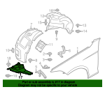 51718055019 - 2013-2019 BMW Lower Deflector (51-71-8-055-019) | BMW of ...