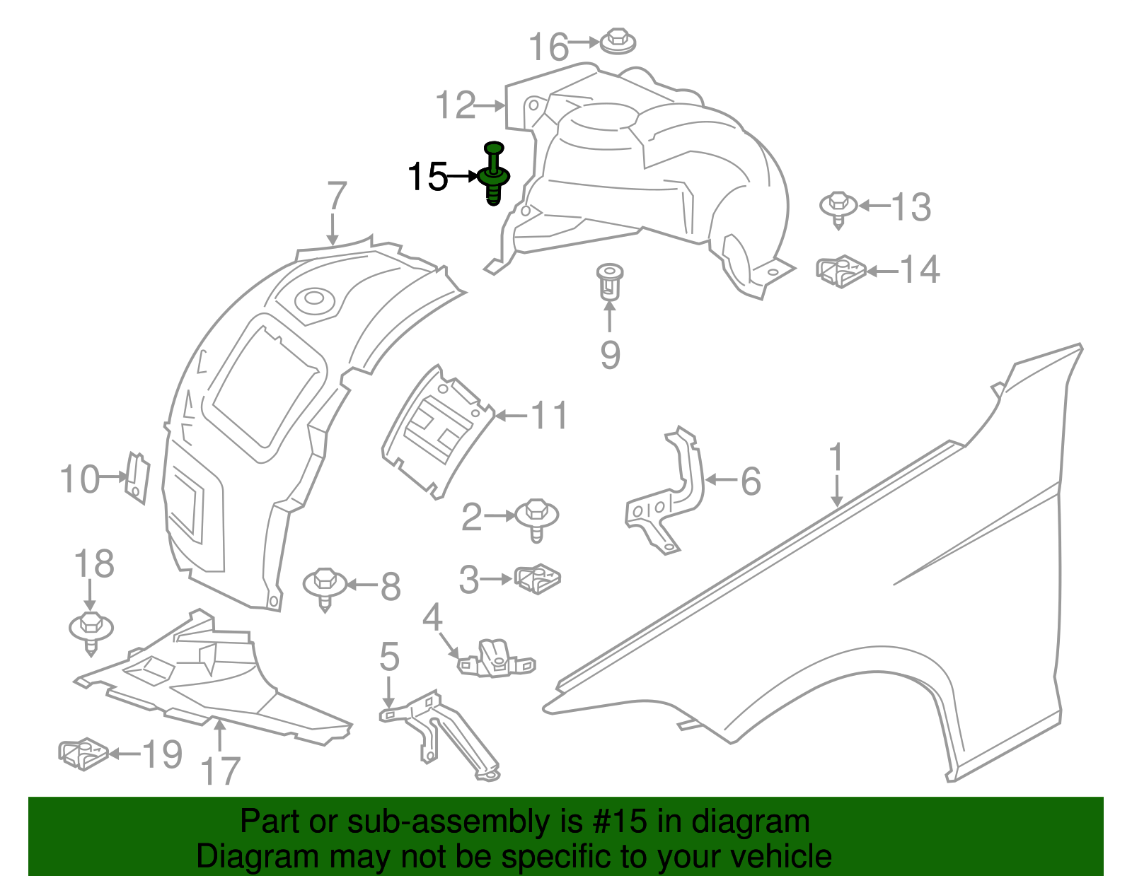 51118174185 - 1995-2025 BMW Side Weather-Strip Rivet (51-11-8-174-185 ...