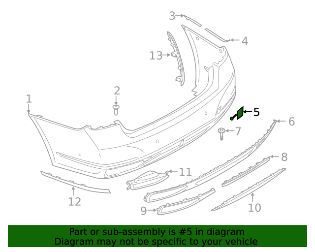 51-12-9-478-558 - Tow Hook Cover 2020-2022 BMW | AutoNationParts.com