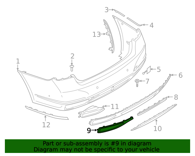 51127478374 - 2020-2021 BMW Outer Molding (51-12-7-478-374) | BMW of ...