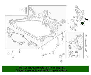 Mazda OEM Stabilizer Link Nut Part# 9YB0-41-031 | OEM Vehicle Parts
