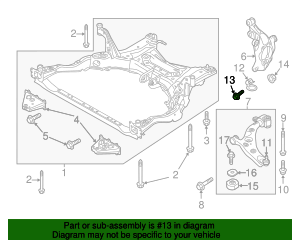2014-2020 Mazda OEM NEW 2014-19 Mazda 3 & 6 Lower Control Arm Mount ...