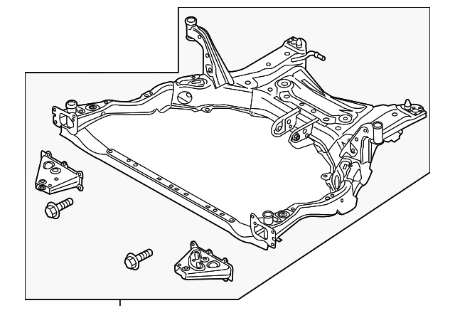 TK48-34-80XE - Engine Cradle - 2016-2023 Mazda CX-9 | Werner Mazda Parts
