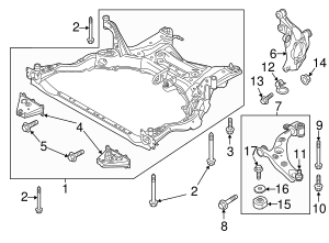 2014-2020 Mazda OEM NEW 2014-19 Mazda 3 & 6 Lower Control Arm Mount ...