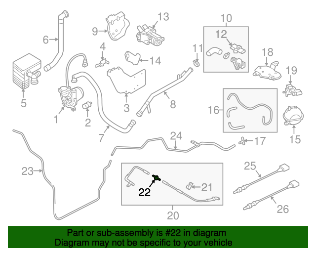 2009-2014 Volkswagen Check Valve 046-905-291-B | QuirkParts