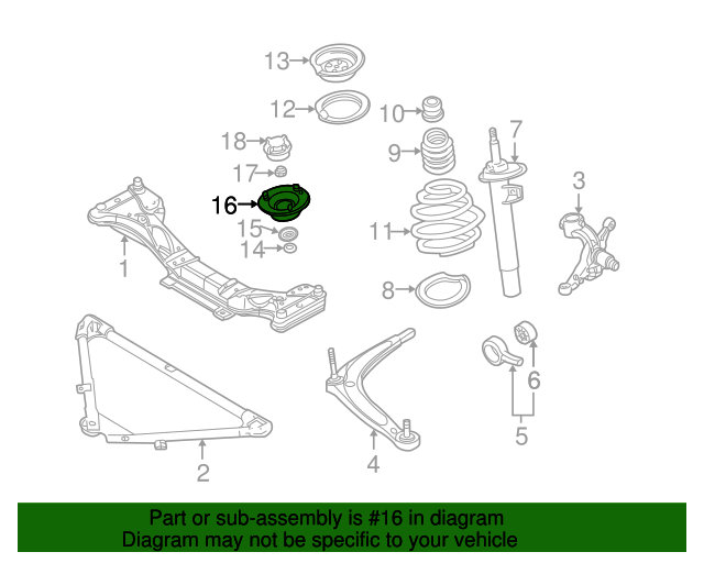 31336752735 - 1998-2007 BMW Guide Support (31-33-6-752-735) | BMW of ...