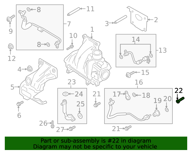 2018-2023 Ford Turbocharger Boost Pressure Solenoid Filter JT4Z-6C683-A ...