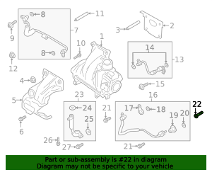 2018-2023 Ford Turbocharger Boost Pressure Solenoid Filter JT4Z-6C683-A ...