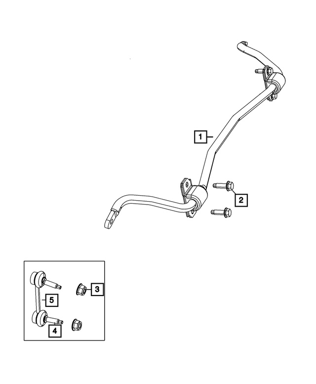 MOPAR STABILIZER BAR LINK - 68323625AB - 68323625AB | Mopar Online Parts