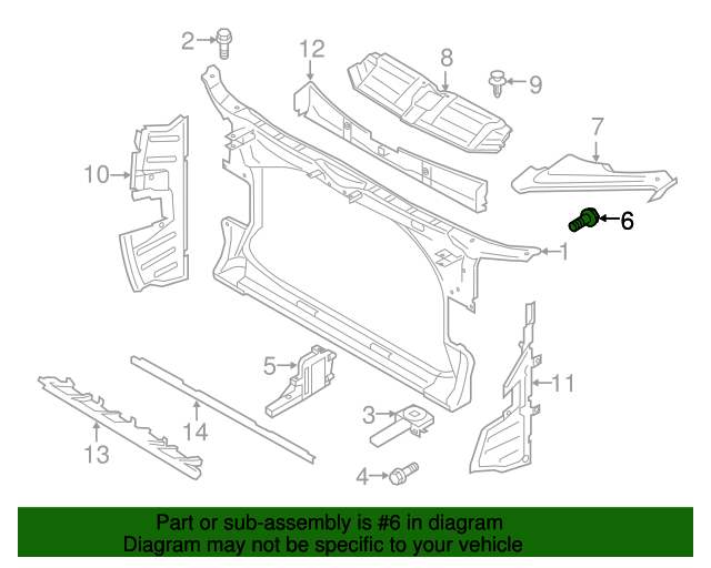 N-909-657-02 - Lower Mount Bolt 2012-2018 Audi A7 Quattro | Audi OEM Parts