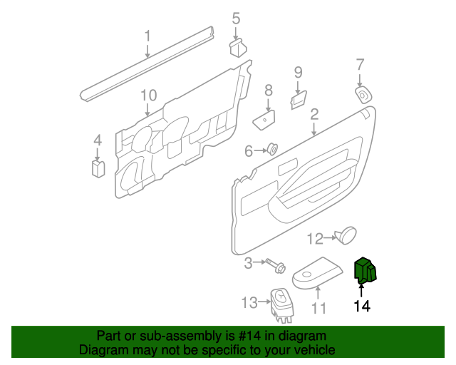 2005-2009 Ford Mustang Lock Switch 4R3Z-14028-AAA | Online Ford Parts ...