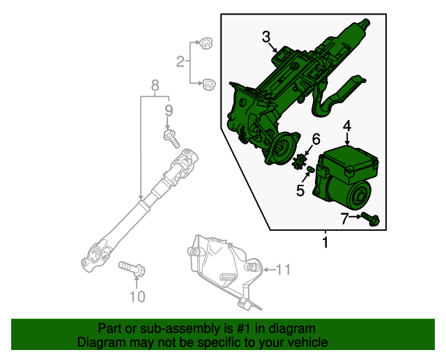 2014-2017 Mazda 6 Steering Column GJR9-32-100M | RealMazdaParts.com
