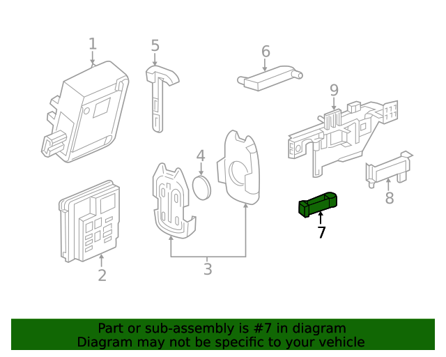 2022-2023 Chevrolet Keyless Entry Antenna 13545326 GM | GMPartsDirect.com