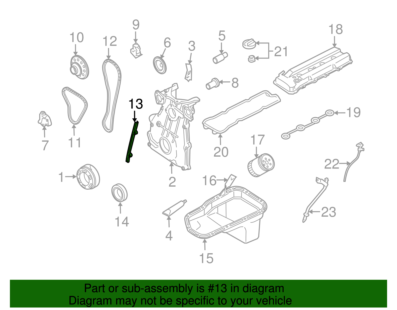 13091-9E000 - Engine Timing Chain Tensioner - 1991-2004 Nissan | Nissan ...