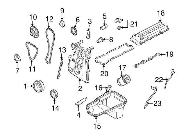 1991-2004 Nissan Engine Timing Chain Tensioner 13091-9E000 | TascaParts.com