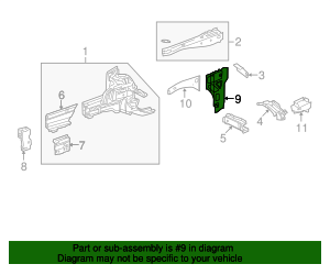 212-620-02-87 - End Plate 2010-2018 Mercedes-Benz | AutoNationParts.com
