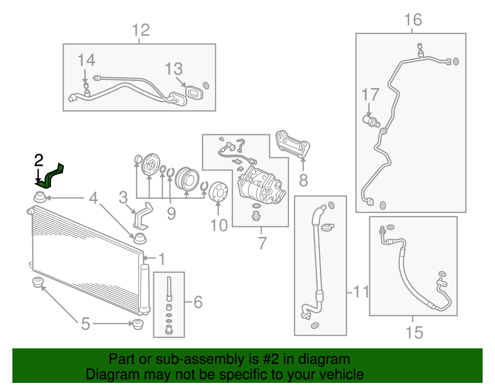 80111-SWA-A01 - Bracket R Condenser (Upper) - 2010 2011 Honda CR-V ...