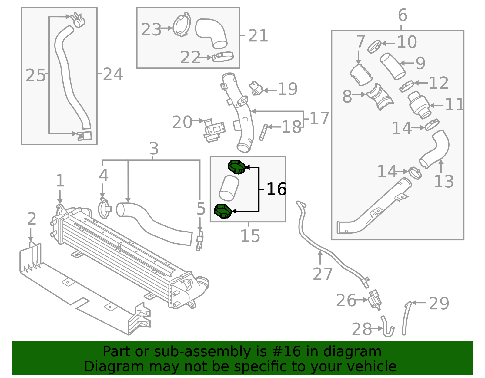 28292-2F065 - Turbocharger Intercooler Pipe Clamp 2020-2024 Hyundai ...
