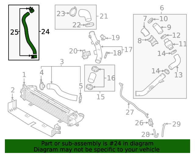 28273-2B780 - Air Hose - 2017-2021 Hyundai | World OEM Parts Hyundai