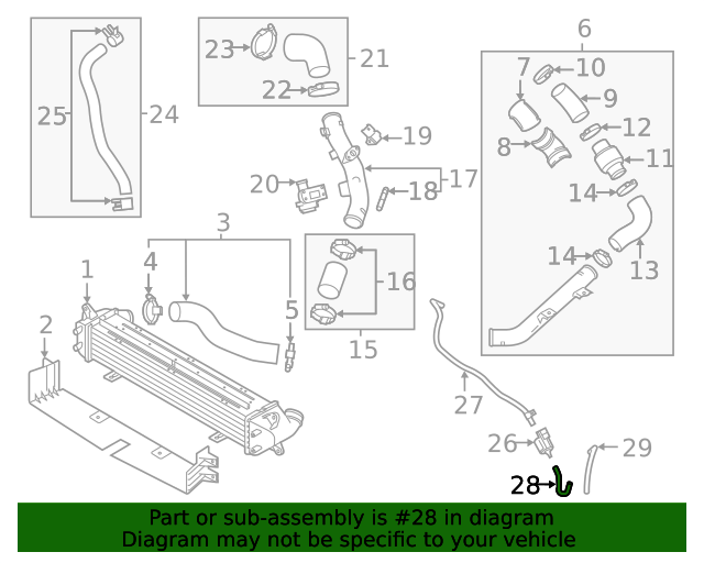 2017-2021 Hyundai Vacuum Hose 28274-2B780 | QuirkParts