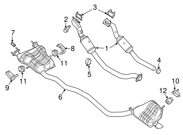 2013-2020 Jeep Grand Cherokee Muffler W/Tailpipe 68276642AB ...