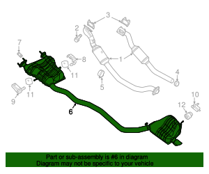 2013-2020 Jeep Grand Cherokee Muffler W/Tailpipe 68276642AB ...