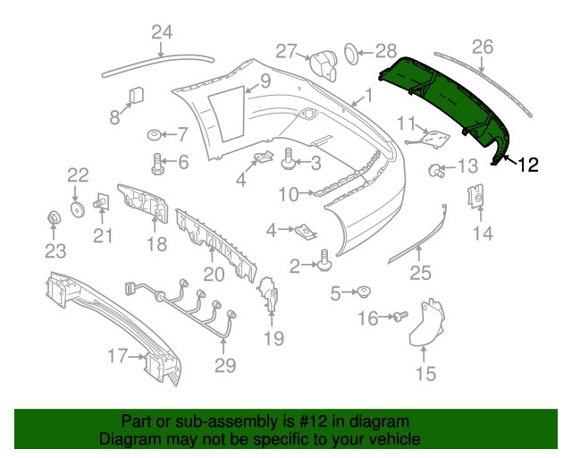 2008-2011 Mercedes-Benz C 63 AMG® Cover Panel 204-885-45-25 | MB OEM Parts