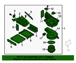 2017-2019 Genesis G90 Blower Assembly 97100-D2200 | OEM Parts Online