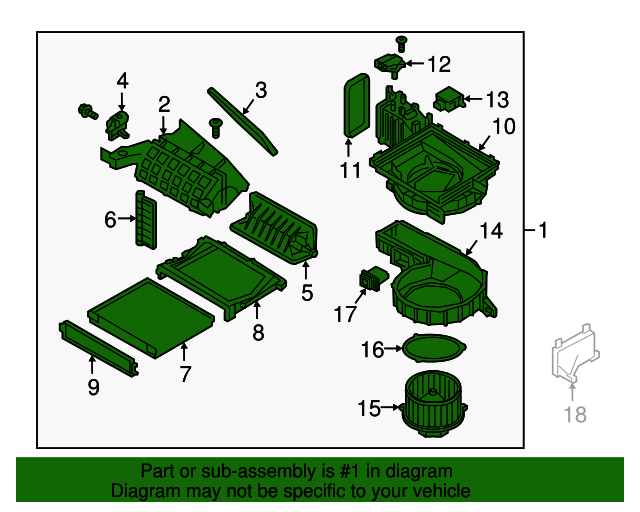 2017-2019 Genesis G90 Blower Assembly 97100-D2200 | OEM Parts Online