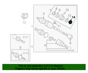 2005-2006 Toyota Corolla Dust Seal 41336-05140 | OEM Parts Online