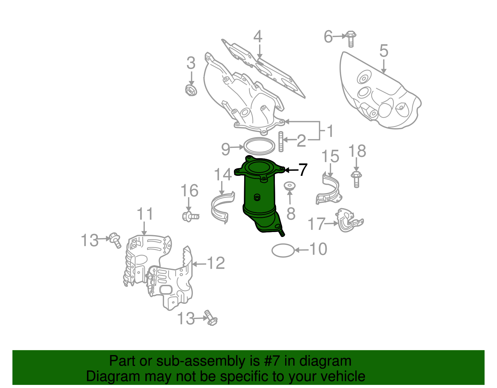 CA01-20-500A - Catalytic Converter - 2009-2013 Mazda | Mazda Swag