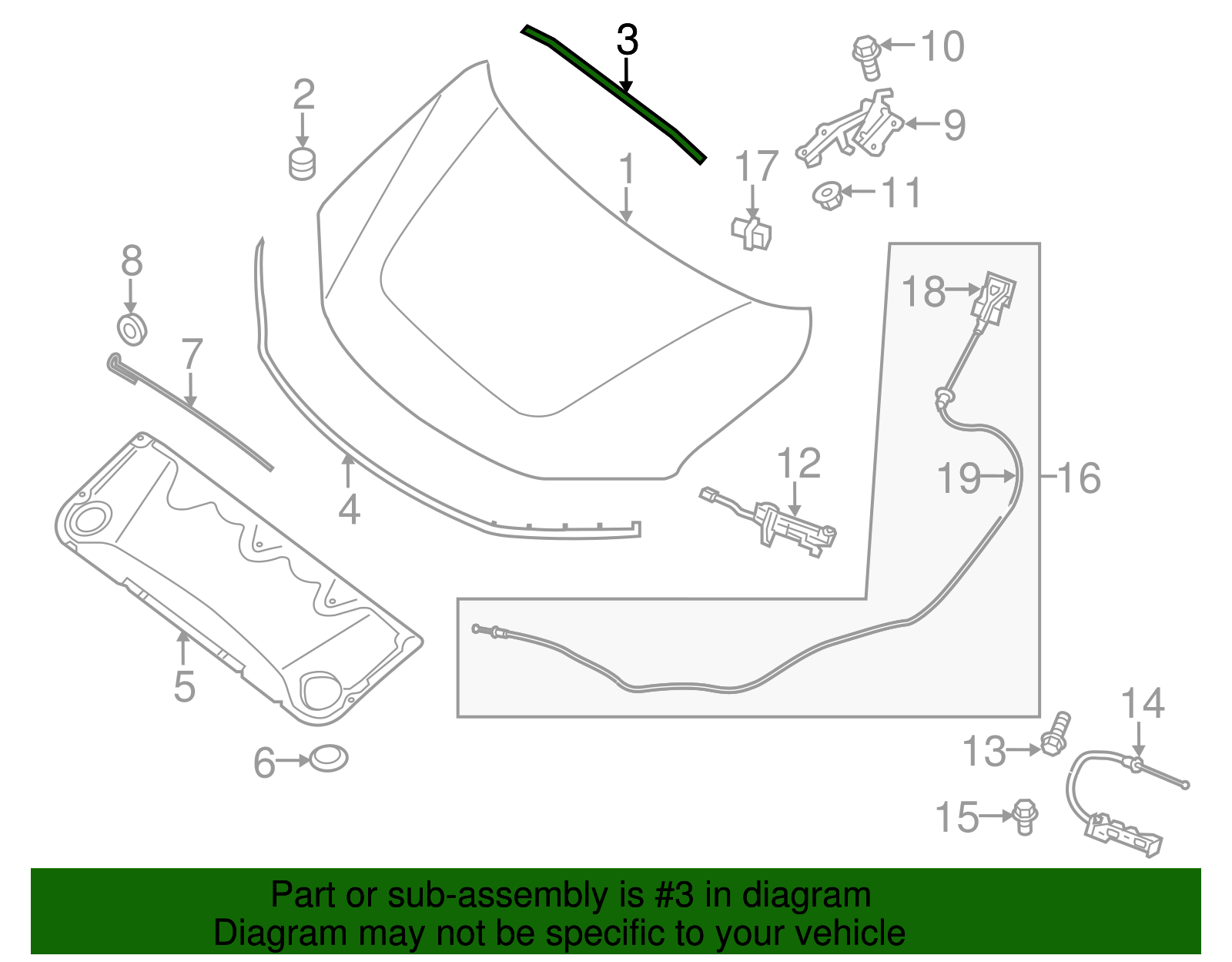 2013-2020 Nissan Pathfinder Front Seal 65810-3JA0A | Kline Nissan